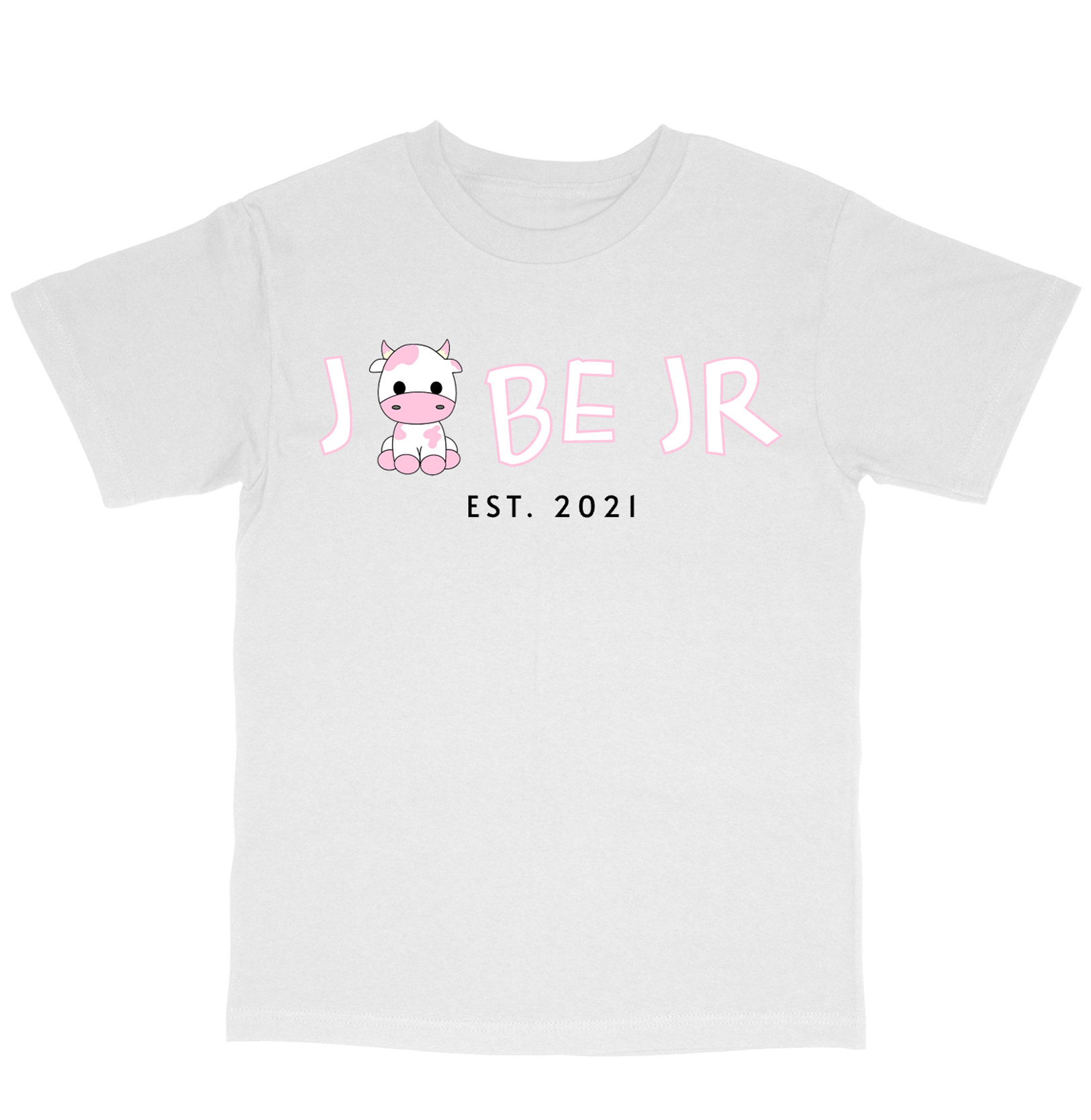 WHITE JR COW GRAPHIC TEE – JJR BRAND