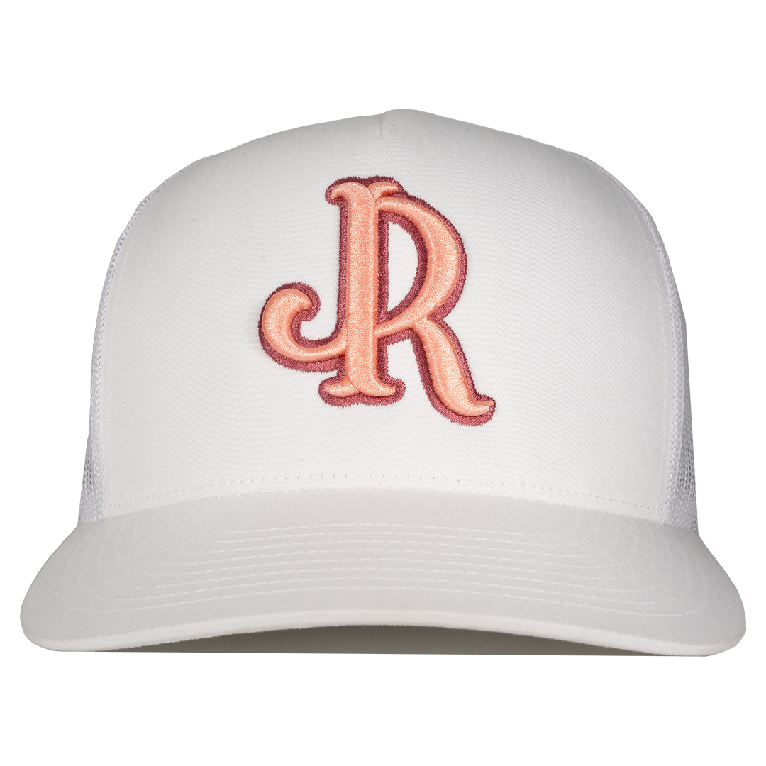 TWO TONE PINK OG WHITE CAP – JJR BRAND